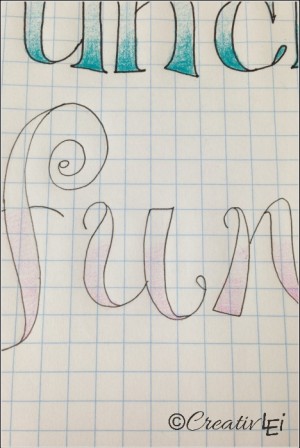 Adding Color to Creative Lettering {#LoveYourLettering} - CreativLEI