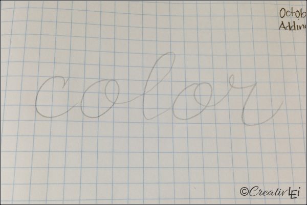 Adding Color to Creative Lettering {#LoveYourLettering} - CreativLEI